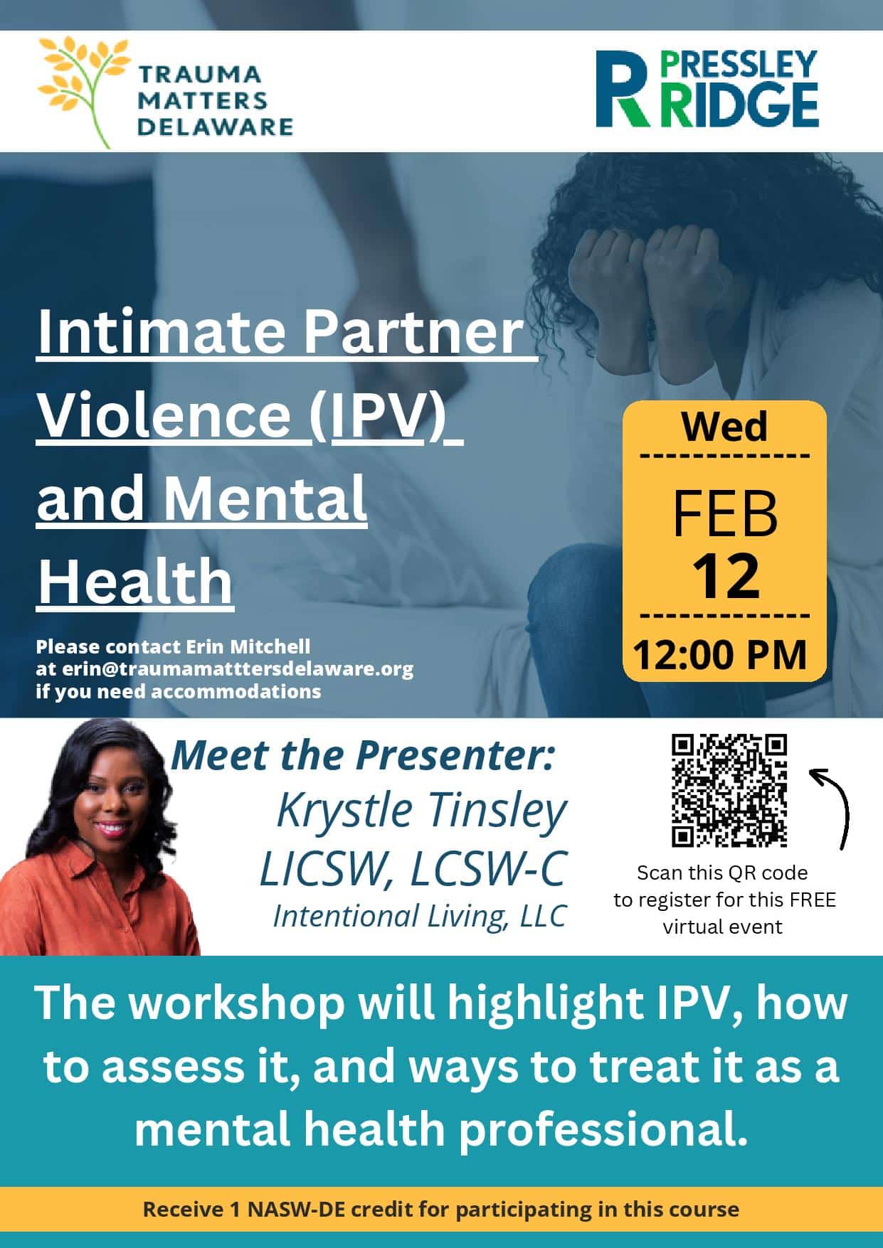 Intimate Partner Violence (IPV) and Mental Health - Trauma Matters Delaware